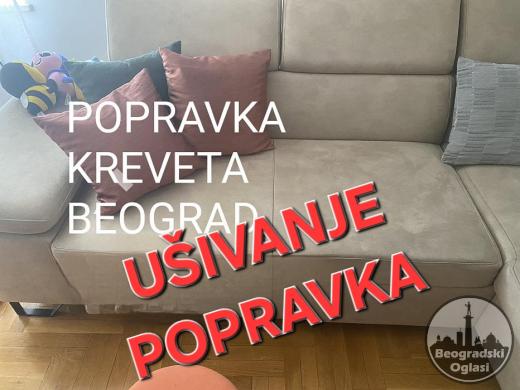 Ušivanje mebla kreveta garnitura