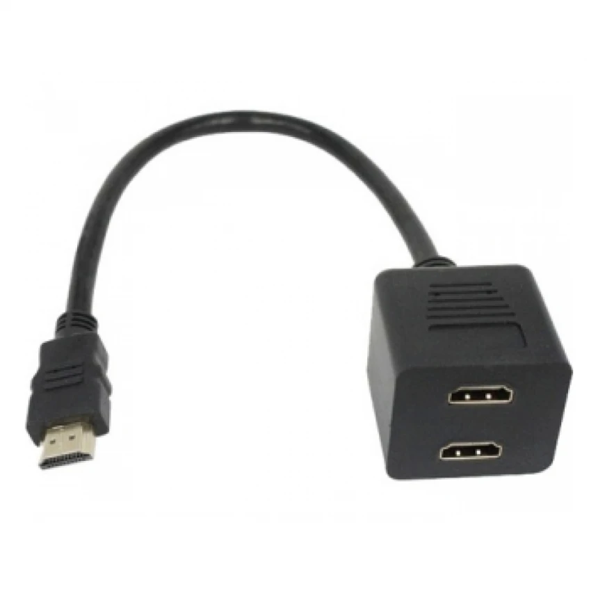 FAST ASIA Adapter HDMI - HDMI M/2F (spliter) crni