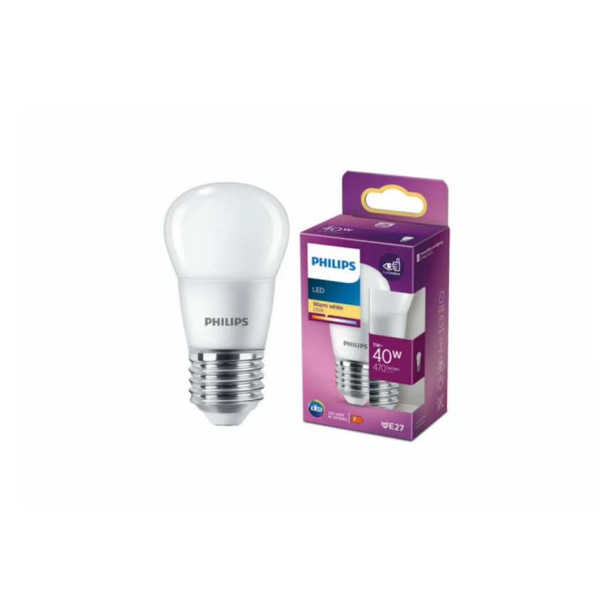 LED SIJALICA 929003540618, 5.5W(40W) P45 E27 WW, PHILIPS