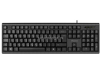 Tastatura crna USB, USA slova+ ćirilična slova