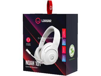 LORGAR Noah 101, Gaming headset with microphone, 3.5mm jack connection, cable length 2m, foldable...