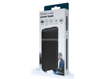 PB10-02 Gembird power bank 10000mAh 2xUSB, LED