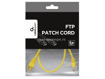 PP22-1M/Y Gembird Mrezni kabl FTP Cat5e Patch cord, 1m yellow