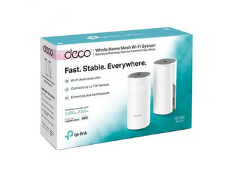 TP-Link Deco E4 Mesh WiFi sistem 2 rutera u pakovanju