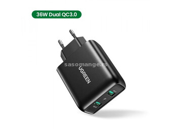 UGREEN CD161 USB Brzi punjač 3.0 2xUSB 36W