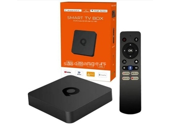 Q1 Smart tv box za gledanje besplatne kablovske televizije. Sa bluetoothom 5.2 i Mikrofonom