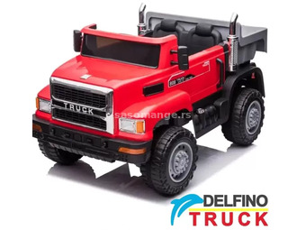 Kamion kiper na akumulator za decu Delfino Truck 4x4 Crveni (DEL-6199-R)