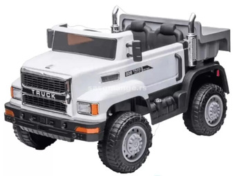 Kamion kiper na akumulator za decu Delfino Truck 4x4 Beli (DEL-6199-W)