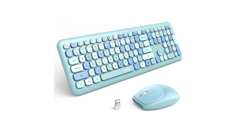 Moffii WL RETRO TASTATURA I MIŠ U PLAVOJ boji (SMK-666395AGBL)