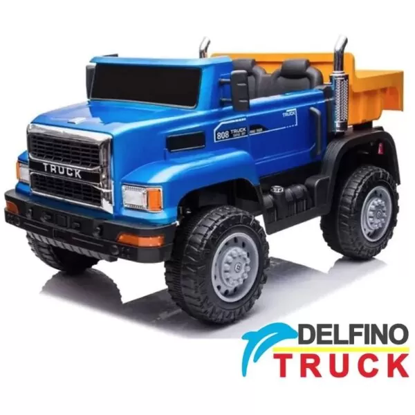 Kamion kiper na akumulator za decu Delfino Truck 4×4 Plavi (DEL-6199-B)