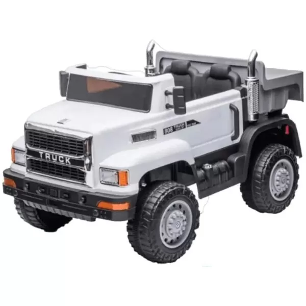 Kamion kiper na akumulator za decu Delfino Truck 4×4 Beli (DEL-6199-W)