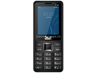 Meanit Mobilni telefon, 2.4 ekran, Dual SIM, BT, FM radio, crna F26 Black