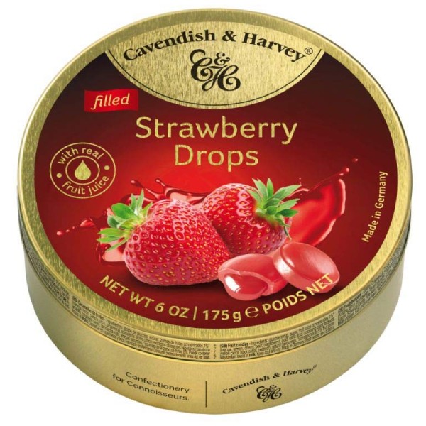 Cavendish&Harvey Strawberry Drops 175gr