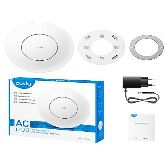 CUDY CUDY AP1300 AC1200 GIGABIT WIRELESS ACCESS POINT, DUAL BAND (POE) CENA