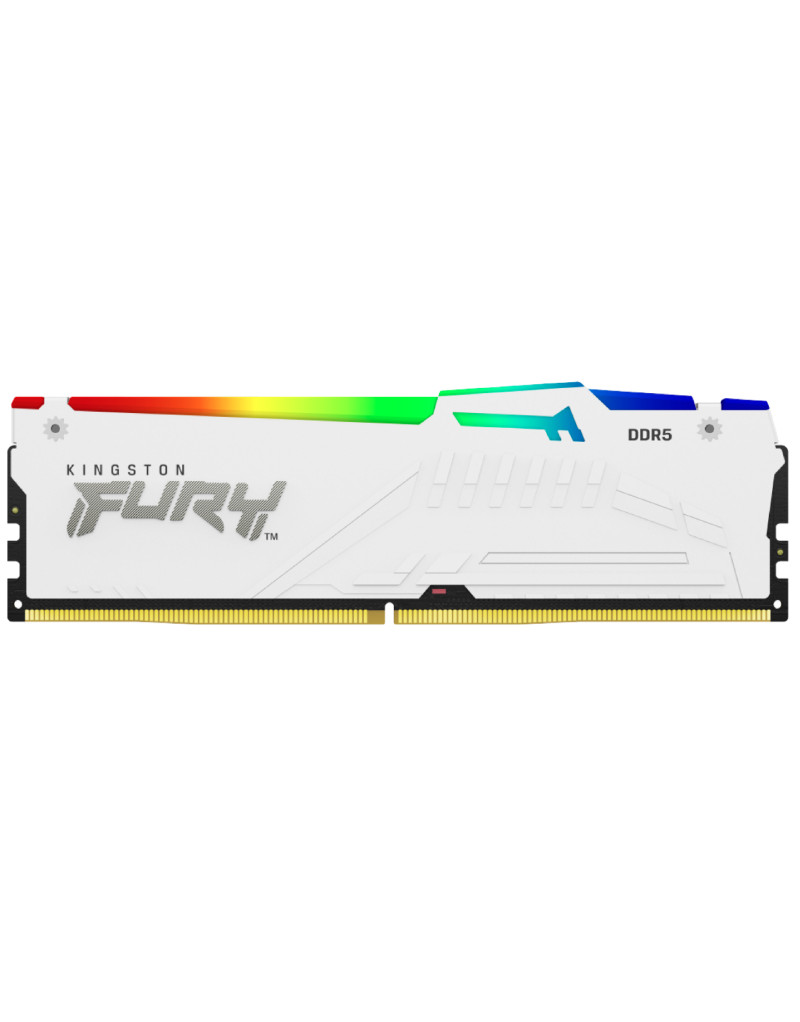 KINGSTON DIMM DDR5 16GB 6400MT/s KF564C32BWA-16 FURY Beast White RGB XMP