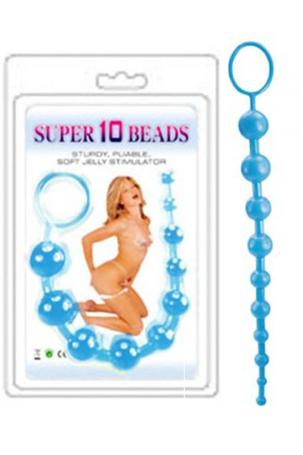 Super 10 Beads Blue CHARM00032