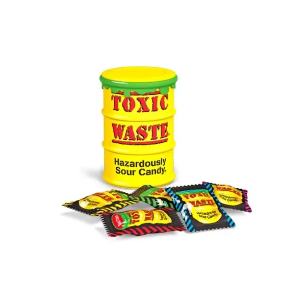 Toxic waste, tvrda kisela bombona, žuta, 42g