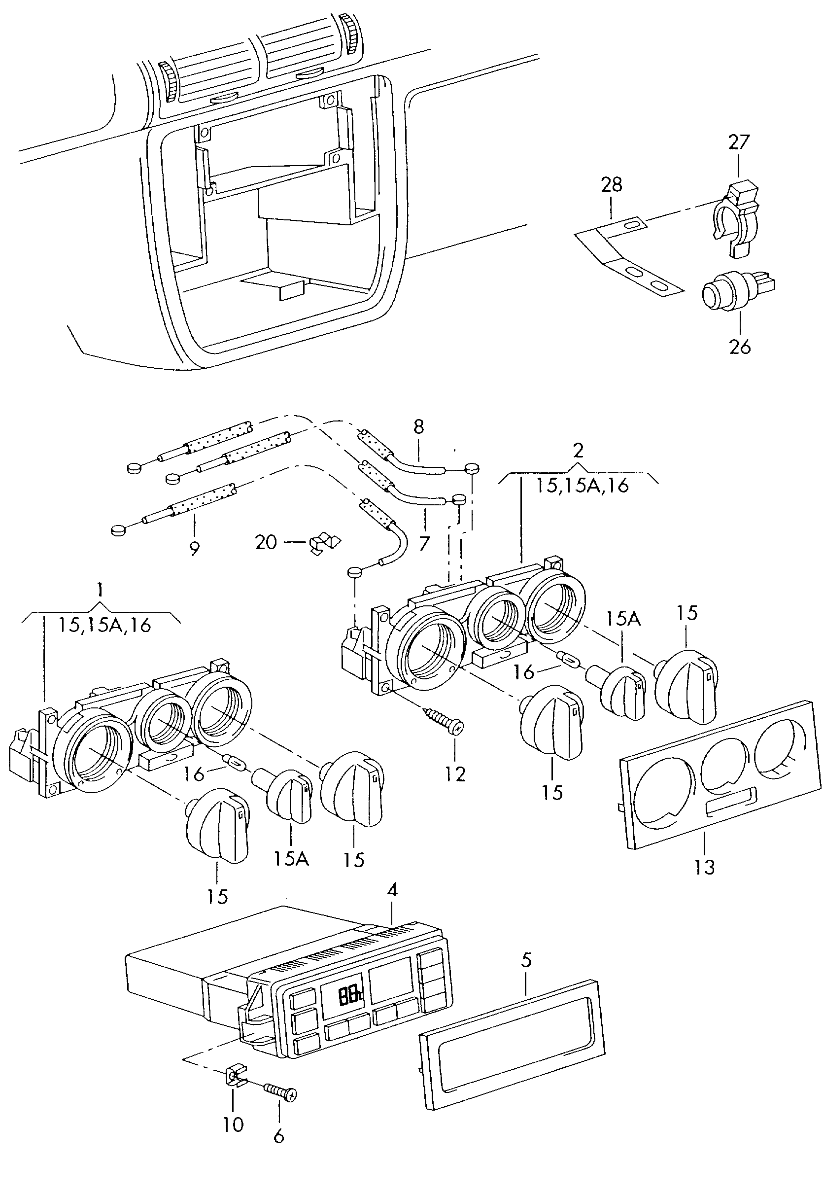 displej i komande klime 3B1907044C