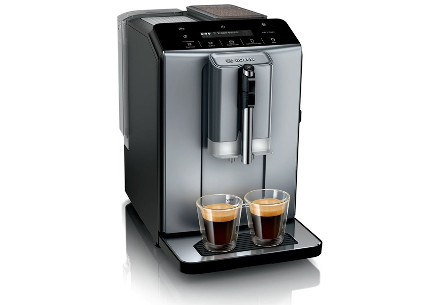 BOSCH TIE20504, potpuno automatizovani aparat za espresso kafu VeroCafe, titanijum metalik