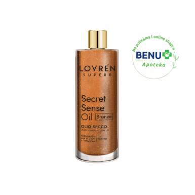 Lovren Superb Bronze Secret Sense Suvo ulje za lice, telo i kosu sa efektom bronzanog sjaja, 100 ml