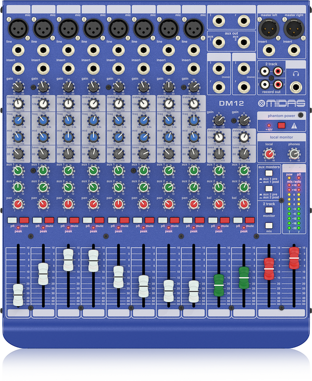 MIDAS DM12 -mikseta sa 12 kanala