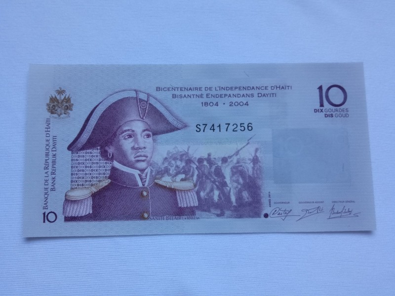 Haiti 10 gourdes,2014 god.UNC