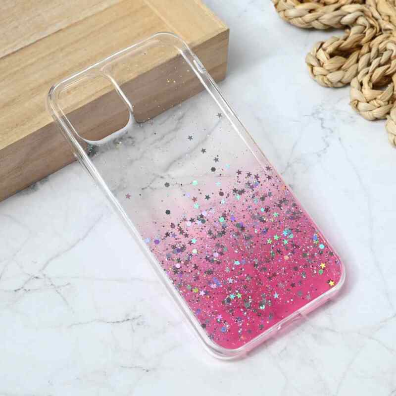 Maska silikon Glitter za iPhone 11 roze