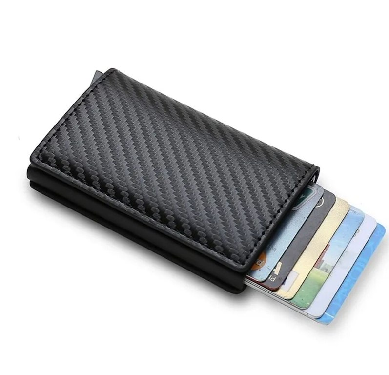 - Novčanik za kartice - Izradjen od Carbon Fibera - Poseduje Anti RFID