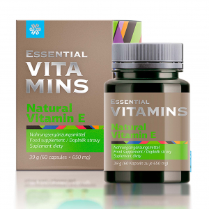 Essential Vitamins. Natural Vitamin E, 60 kapsule