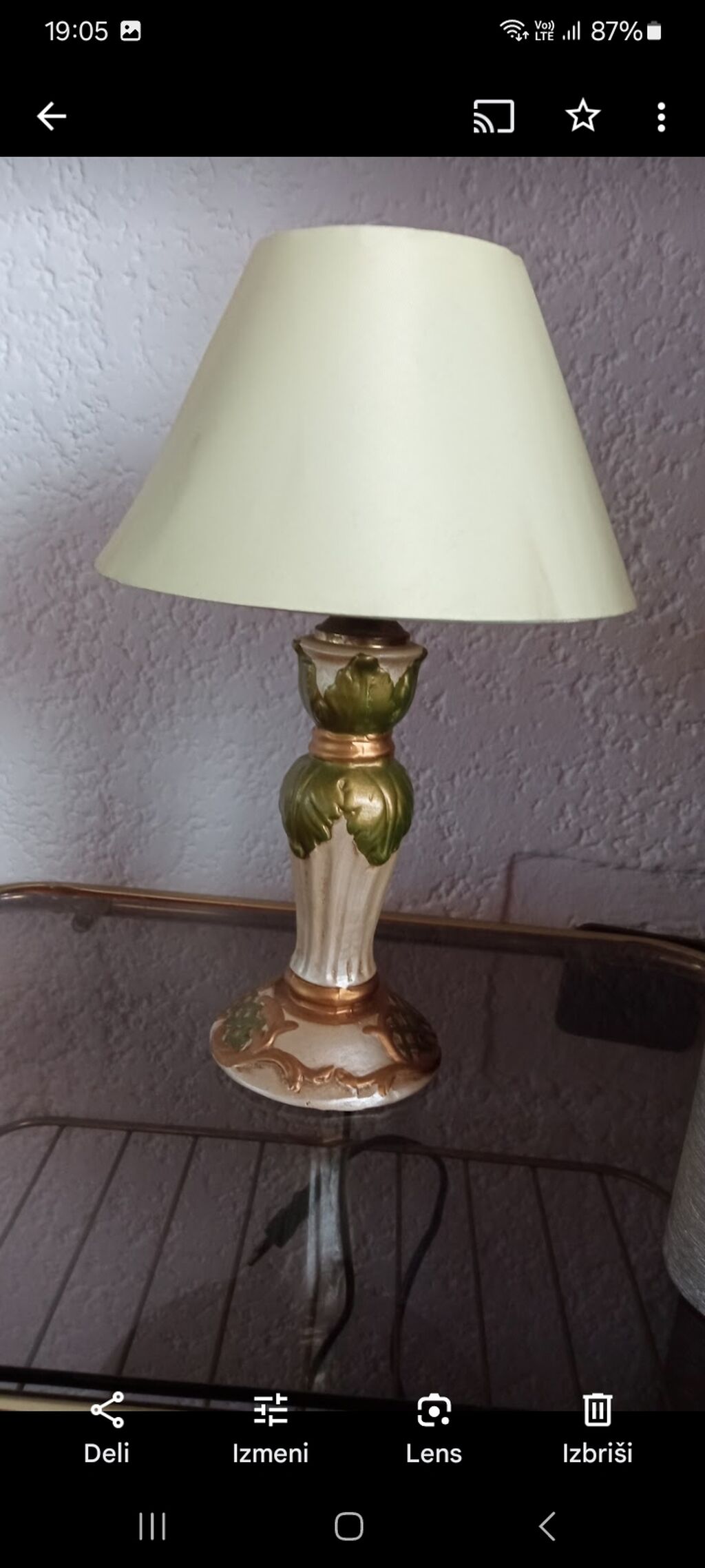 Stona lampa, bоја - Šareno, Upotrebljenо