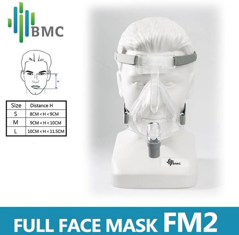 Nova maska sleep apnea za celo lice, za sve tipove CPAP i APAP