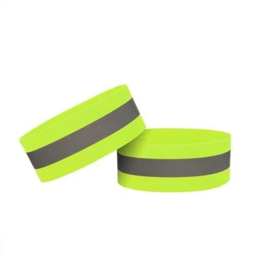 ELASTIC REFLECTIVE BAND FOR RUNNING, CYCLING - GREEN