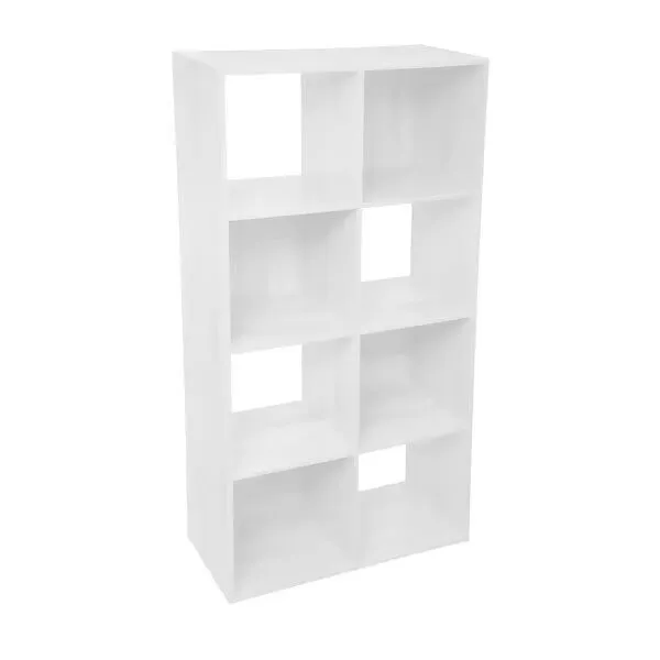 Polica sa 8 polja 67,5x32x134cm bela (160478C)