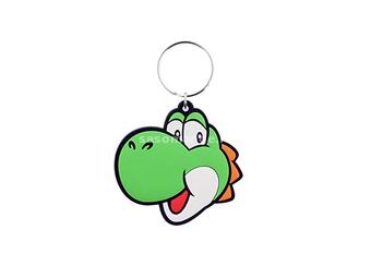 Privezak Super Mario - Yoshi 6 Cm - Rubber Keychain