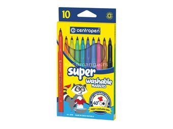 CENTROPEN Lako perivi flomasteri 10 komada Superwashable trio 2570/10