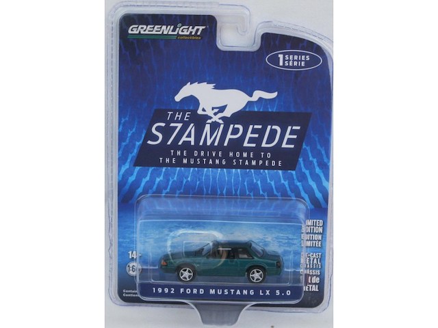 1:64 greenlight ford mustang `92 5.0 LX