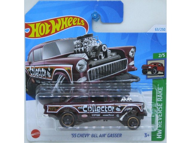 hot wheels chevrolet bel air `55 gasser