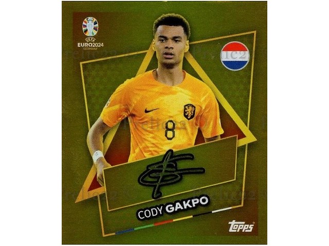 EURO 2024 Germany NED SP Cody Gakpo, SIGNATURE