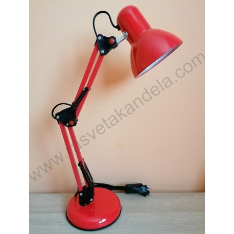 Stona radna lampa MTL2001 E27 crvena