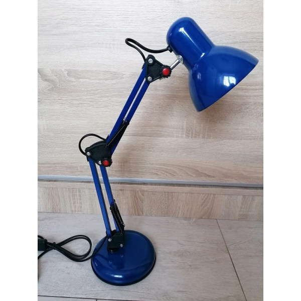 Stona radna lampa MTL2001 E27 plava