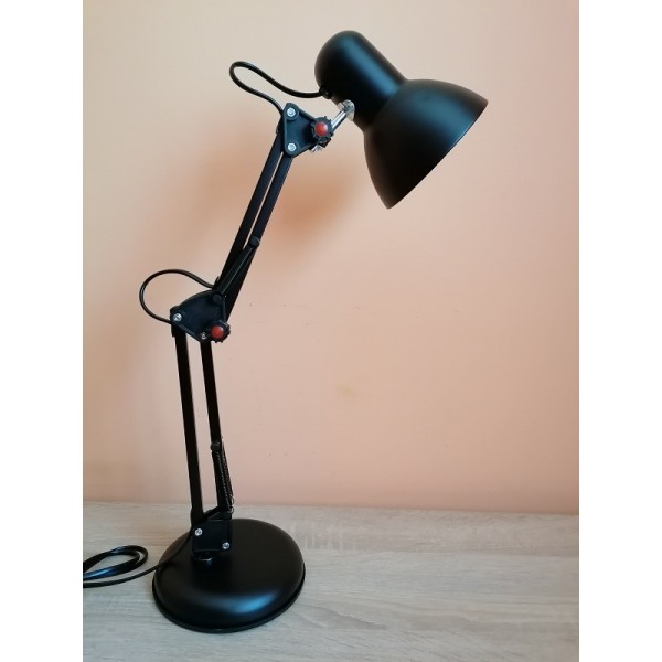 Stona radna lampa MTL2001 E27 crna