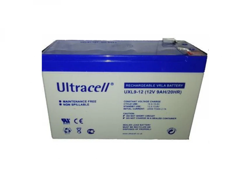 Ultracell Battery 12V / 9.0Ah, Long Life, UPS