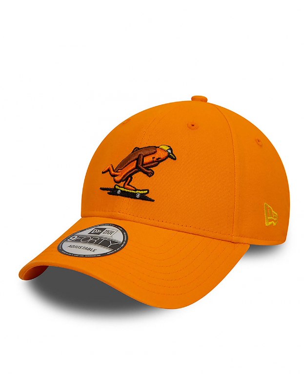 NEW ERA SKATEBOARDING HOT DOG CHARACTER ORANGE 9FORTY CAP