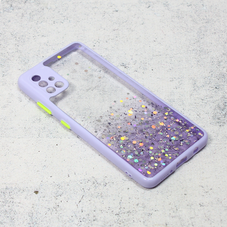 Futrola Frame Glitter za Samsung A515F Galaxy A51 ljubicasta