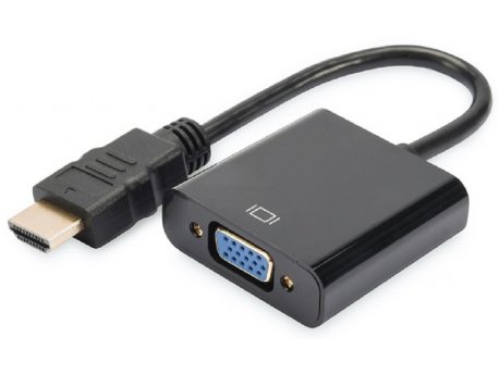 DIGITUS HDMI to VGA M/F adapter, 20cm (DA-70461)