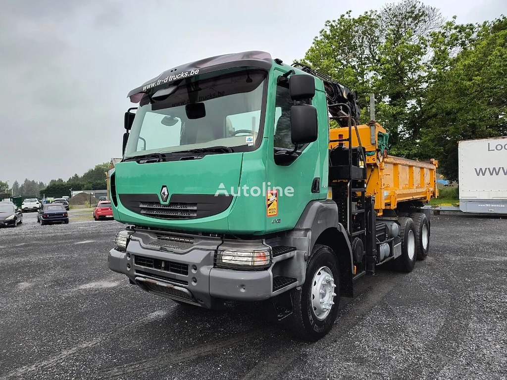 Renault Kerax 410 DXI - CRANE ATLAS 16T/M - 2 WAY TIPPER 6X4 - ONLY 290 kiper