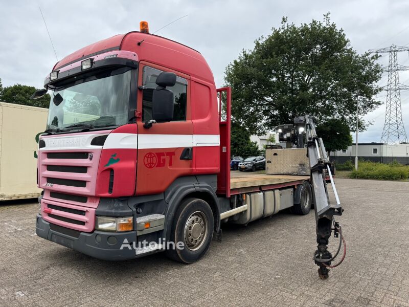 Scania R440 Euro 5 6X2 / Hiab Crane kamion s ravnom platformom