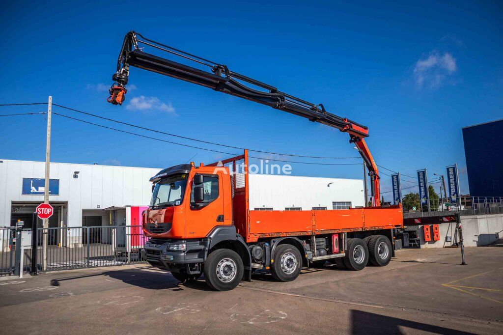 Renault KERAX 380DXI+E5+PK18TM/4EXT kamion s ravnom platformom