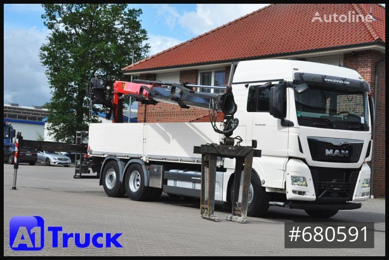 MAN TGS 26.440, PK20.501L Lenk-Liftachse kamion s ravnom platformom