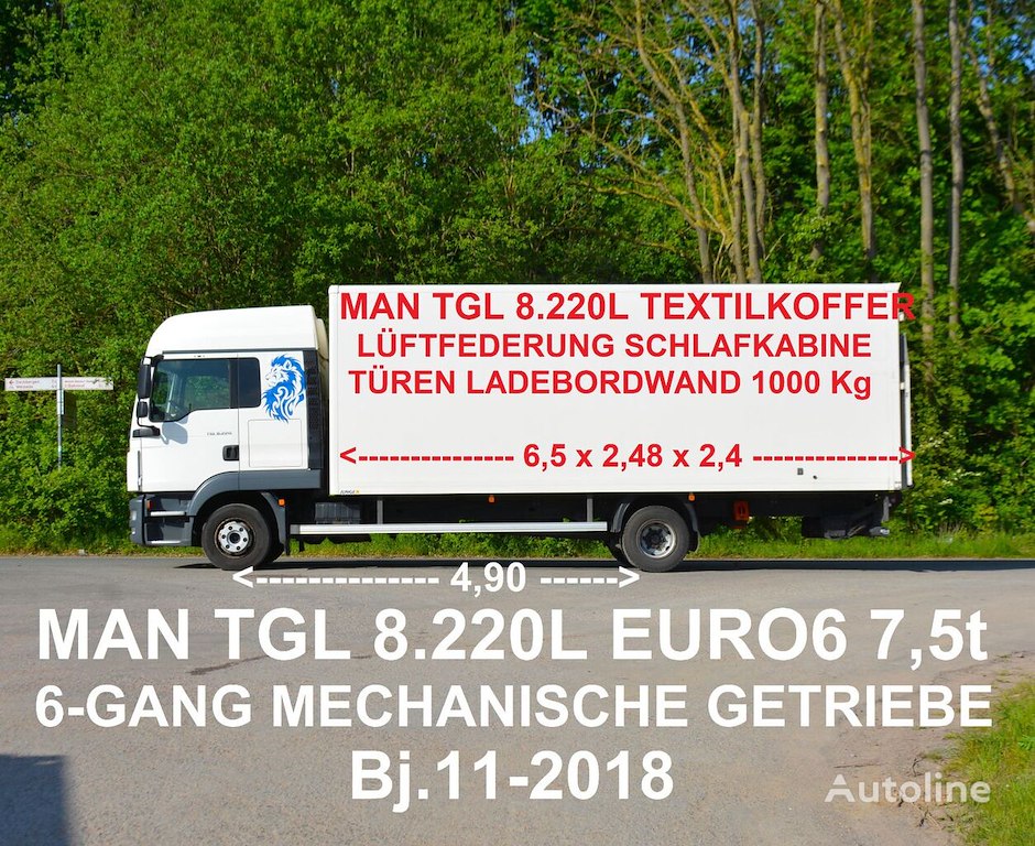 MAN TGL 8.220 kamion furgon